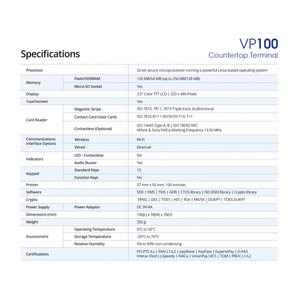 Valor VP100 | Merchant Industry